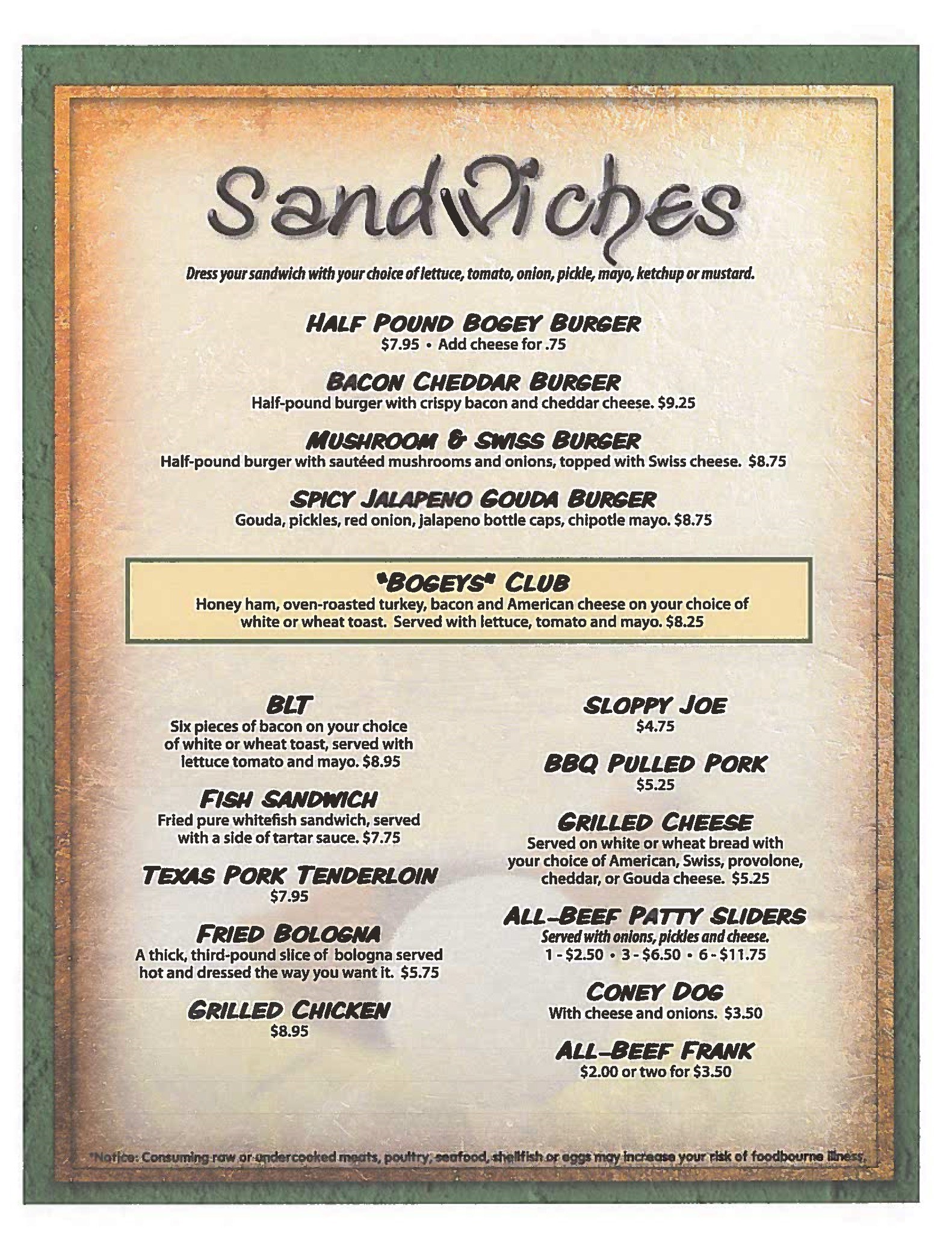 Restaurant - Rocky Lakes Golf Course